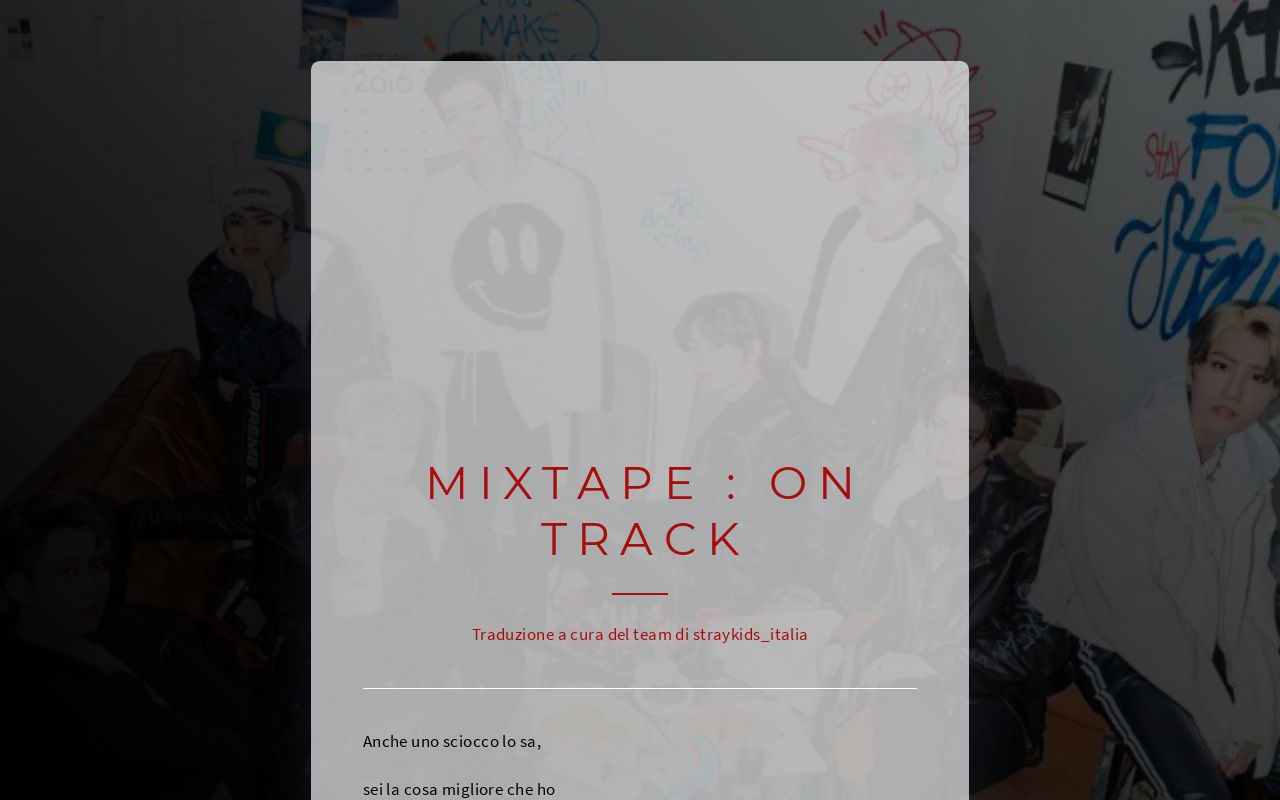 Stray Kids Mixtape : On track